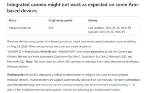 ArmベースのWindows 10/11デバイスで内蔵カメラが動作しない不具合が発生 - enjoypclife.net